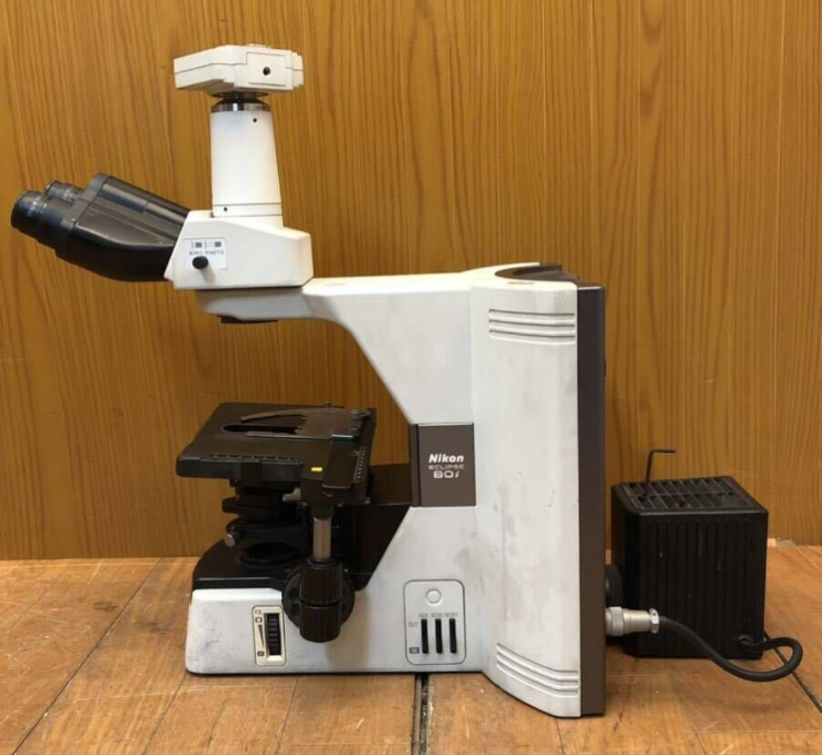 Nikon Microscope ECLIPSE 80i CFIUW 10X/25 power ON JUNK | eBay