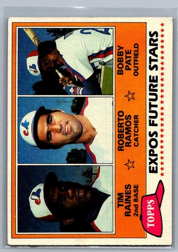 1981 Topps #479 Expos Future Stars (Tim Raines / Roberto Ramos / Bobby ...