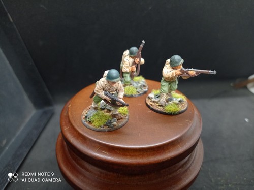 Bolt Action 28mm WW2 US Rangers Army 10 men Squad PROPAINTED Warlord ...