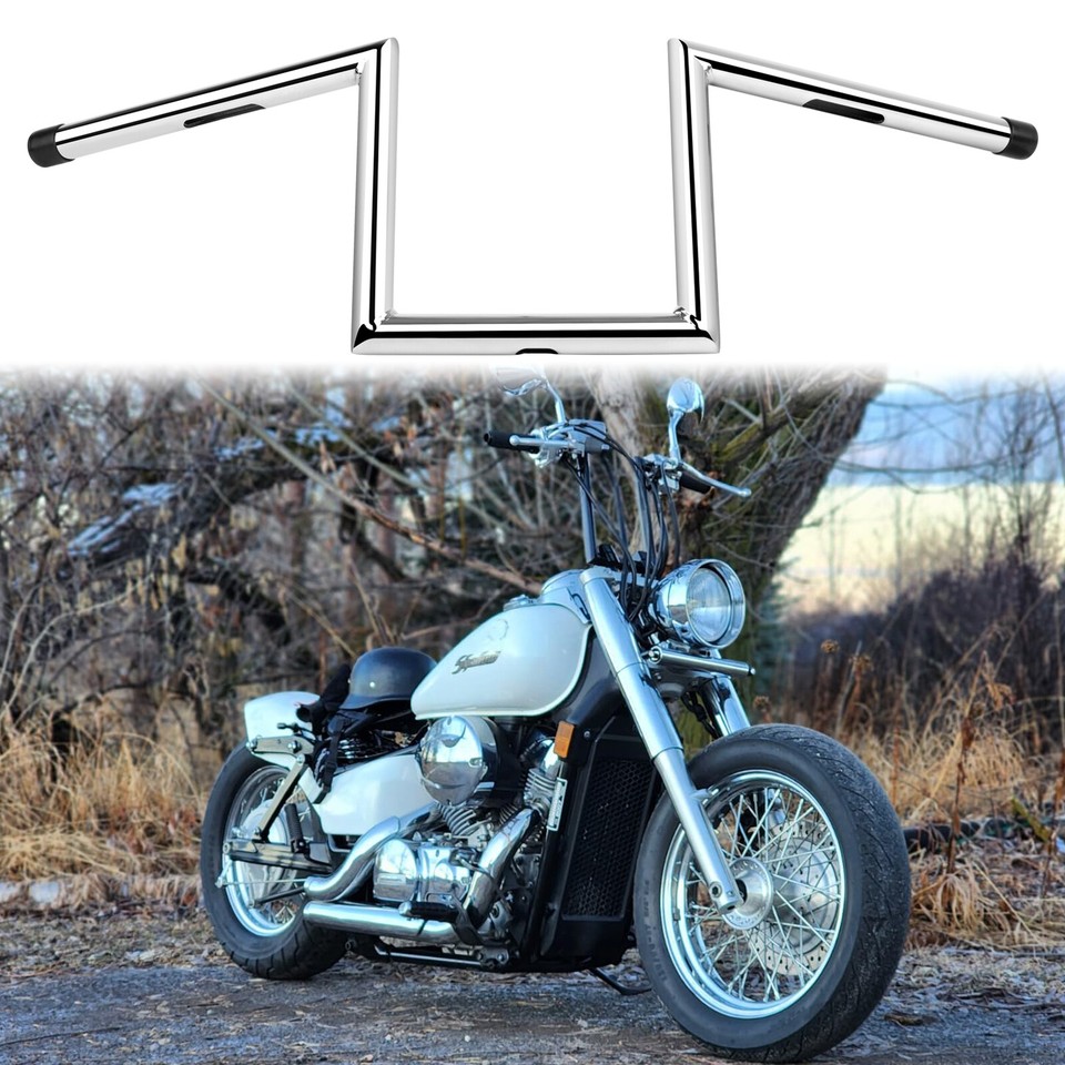 8" 10" Rise Drag ZBar 1" Ape Hanger Handlebar For Harley Sportster XL ...
