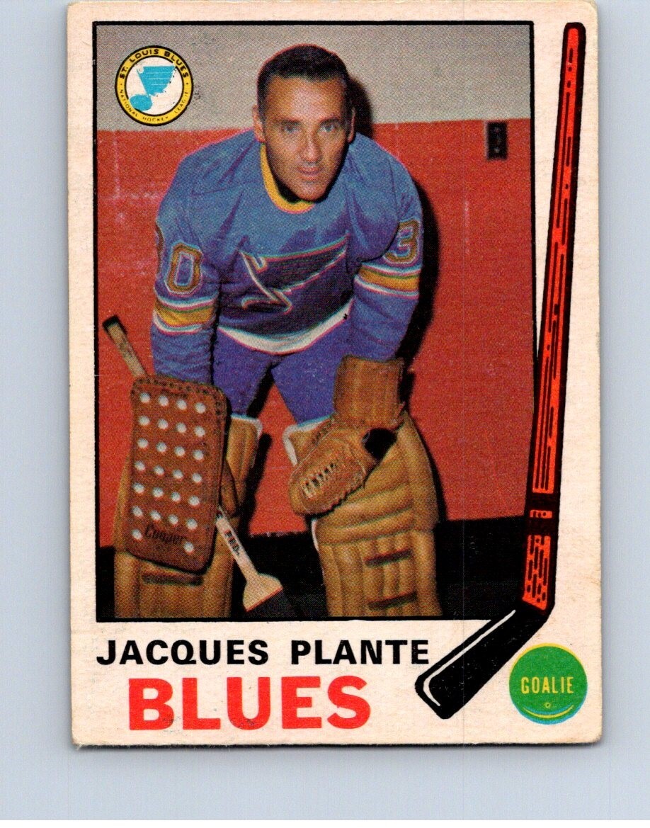 VINTAGE HOCKEY CARD OPC 1969 JACQUES PLANTE ST LOUIS BLUES NO446 | eBay
