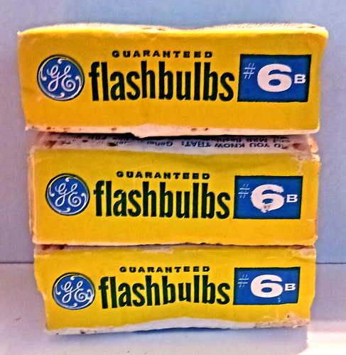 Vintage GE General Electric Flashbulbs Flash Bulbs #6 NEW OLD STOCK 12 ...