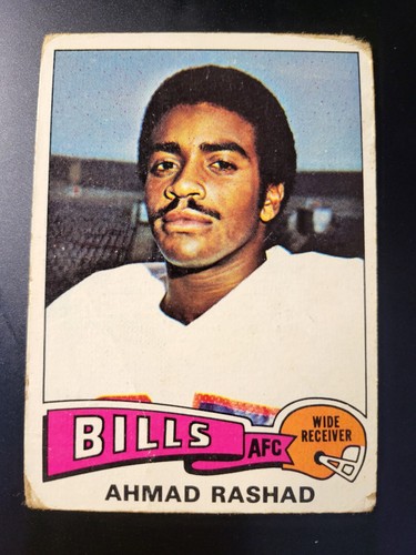 1975 Topps Ahmad Rashad NRMT card #115.. | eBay