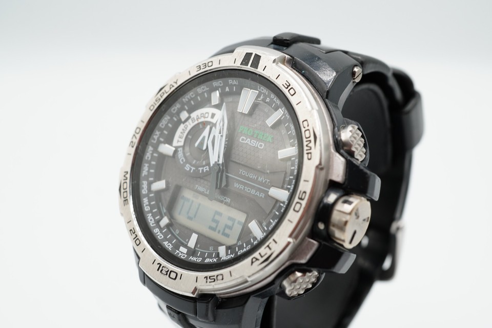 Casio Protrek PRW-6000-1JF Radio Solar Analog Digital Men's Watch | eBay
