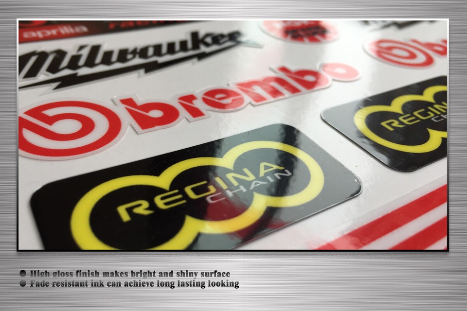 Motorsport Sponsor Logo Decal Stickers Motorcycle ATV Quad Car Cycling ...