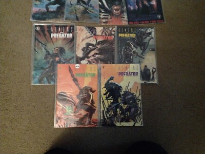 Aliens vs Predator #0 Mignola Cover & #1-4 Dark Horse 1990 1st Series ...