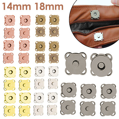Magnetic Snap Fasteners Clasps Closures Buttons Purse Bag Sewing ...