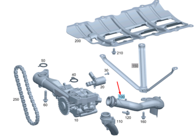 Mercedes-Benz E W213 Oil Suction Tube A2741801351 NEW ORIGINAL | eBay