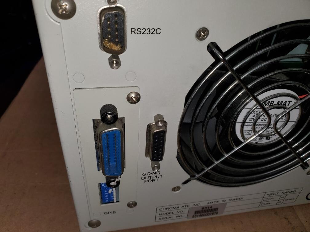 Chroma 6314 DC Electric Load Mainframe With Chroma 63112 DC Electronic ...