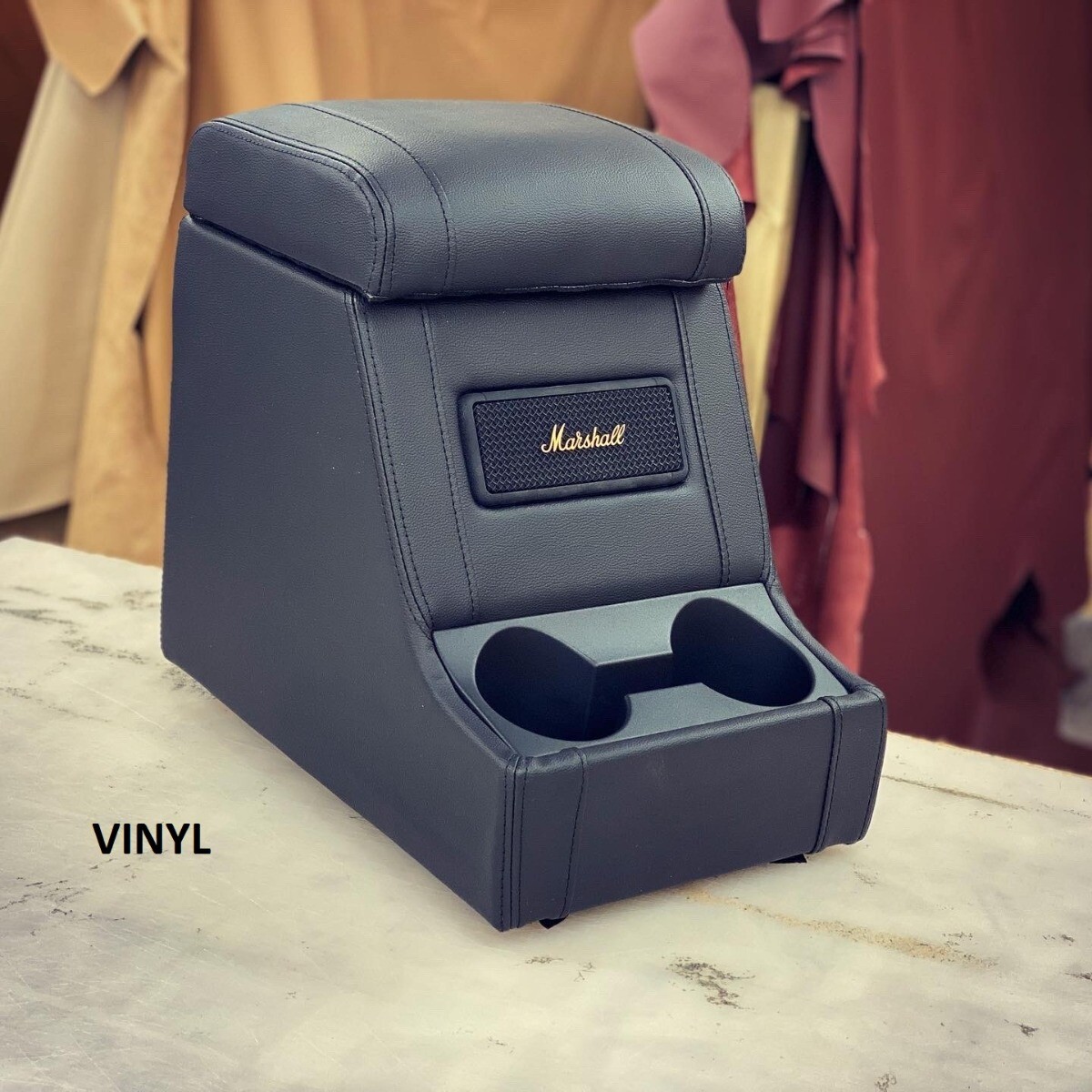 Land Rover Defender Lucari High Arm Rest Cubby Box with Marshall ...