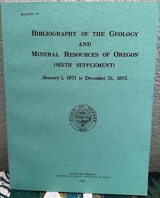 Georef / Bibliography of the Geology and Mineral Resources of Oregon ...
