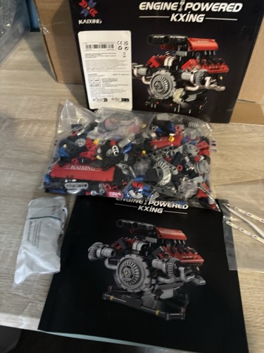 Technical Car Engine Toys The Motorized LSX454 V8 Engine Building Block ...