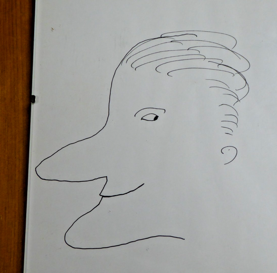 Signed Richard Briers Drawing Self Portrait Caricature Autograph TV ...