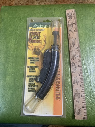 Vintage Lohman Deer Buck Grunt Snort Wheeze Gold Double Lanyard NOS In ...