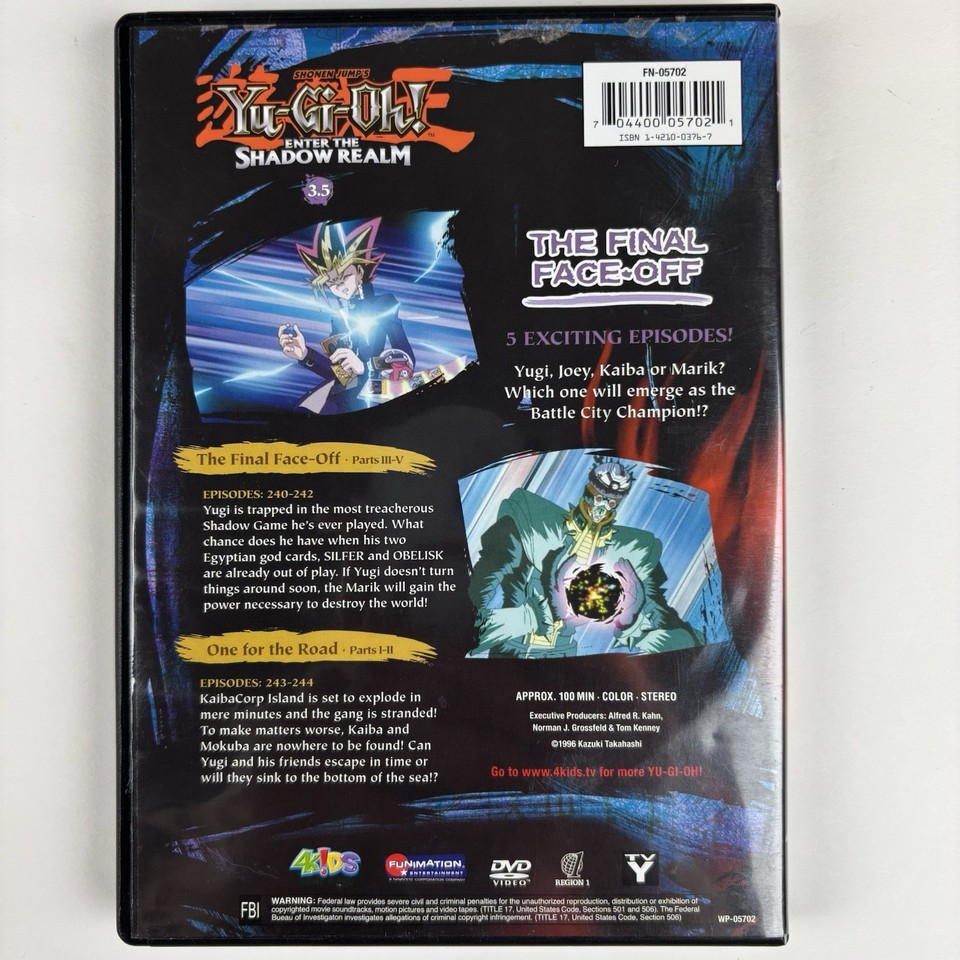 Yu-Gi-Oh: Enter the Shadow Realm - Vol. 5: The Final-Face Off (DVD ...