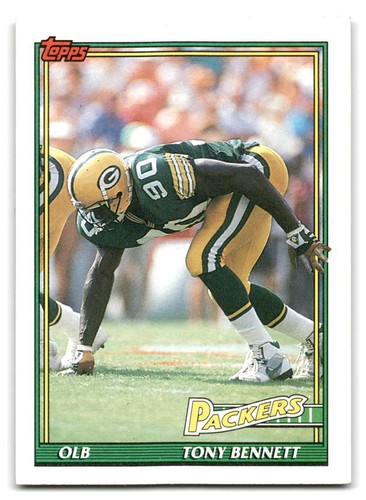 Tony Bennett 1991 Topps #452 Green Bay Packers FOOTBALL | eBay