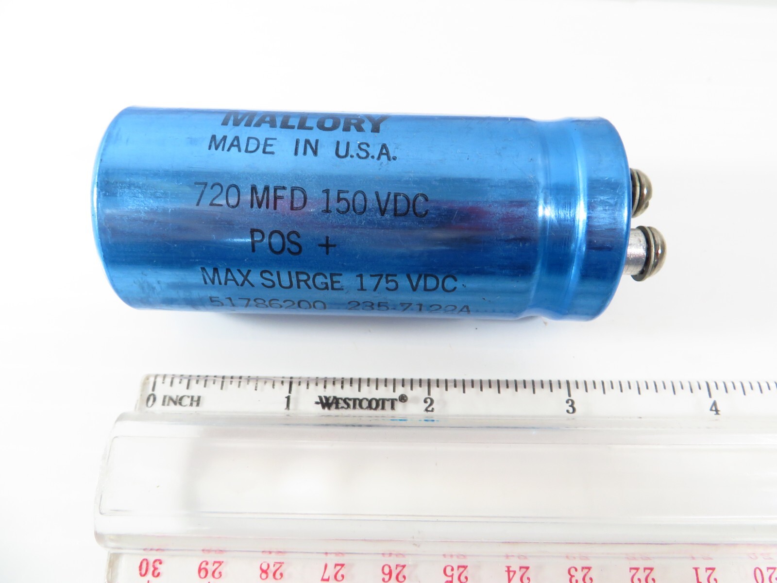 Mallory 7200uF 150VDC Can Aluminum Electrolytic Capacitor, 235-7122A | eBay