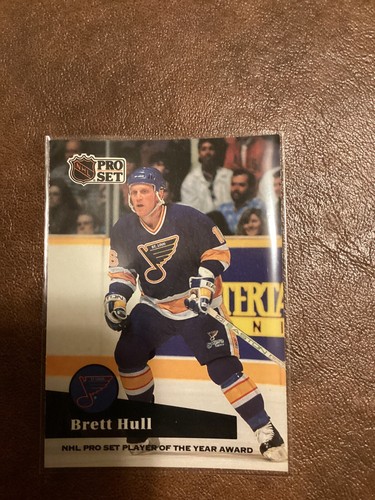 1991 NHL Pro Set Player Of The Year 326 Brett Hull St. Louis Blues | eBay