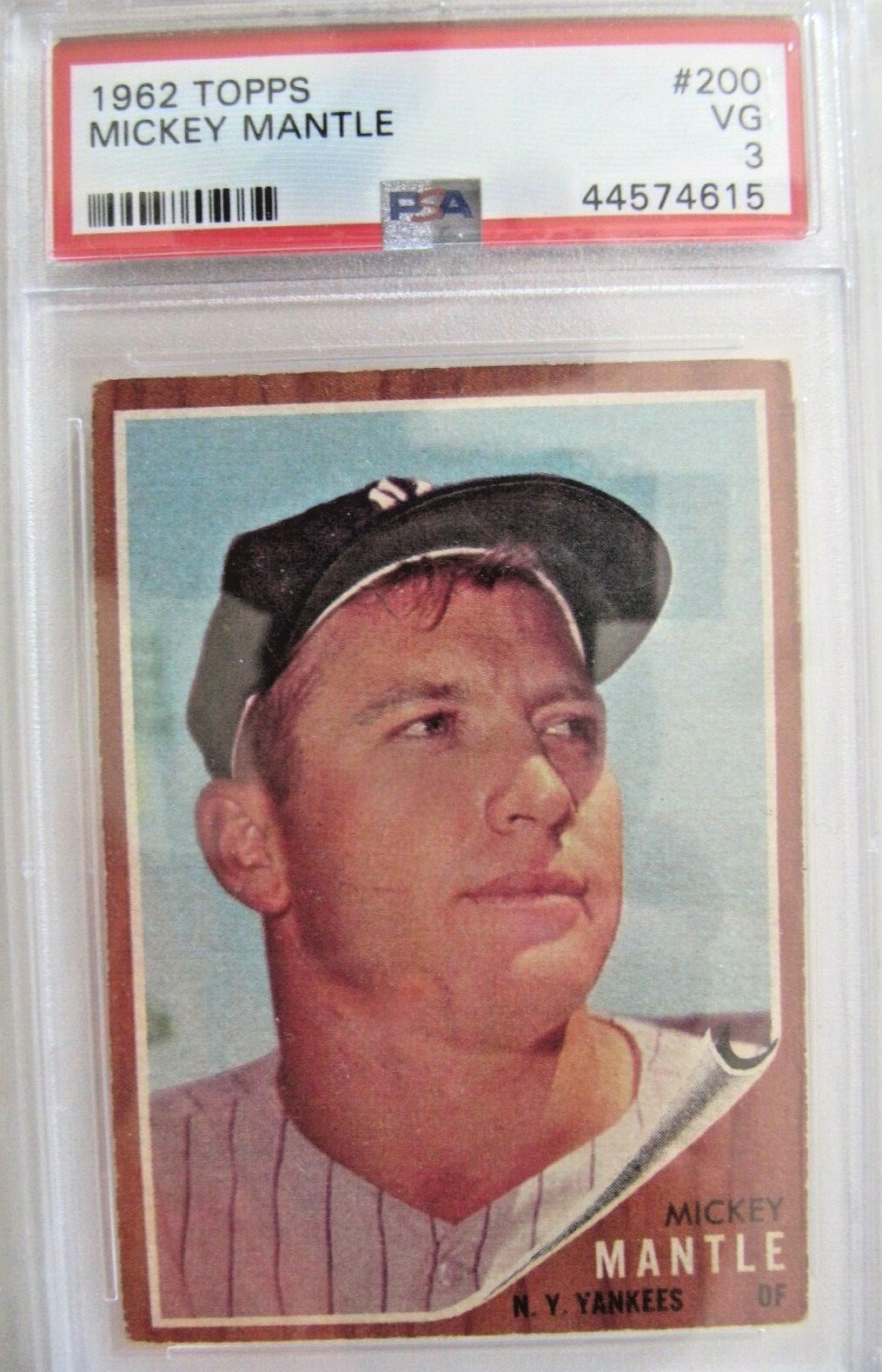 1962 TOPPS BASEBALL NEAR COMPLETE SET (555/598) PSA STARS MANTLE ...