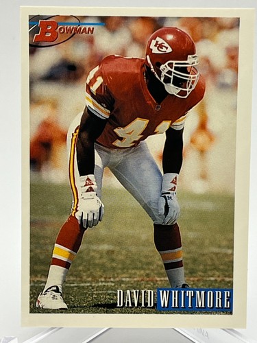 1993 Bowman NFL Football Card #94 David Whitmore S #41 Kansas City ...