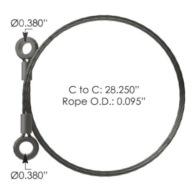 Hood Cable Peterbilt Part # 1303512, L9260000718, HLK2047 | eBay