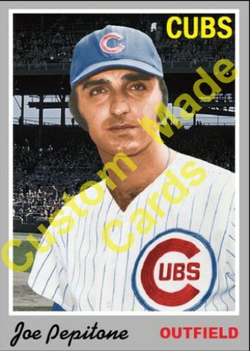 Custom made Topps-style 1970 Chicago Cubs Joe Pepitone baseball card | eBay