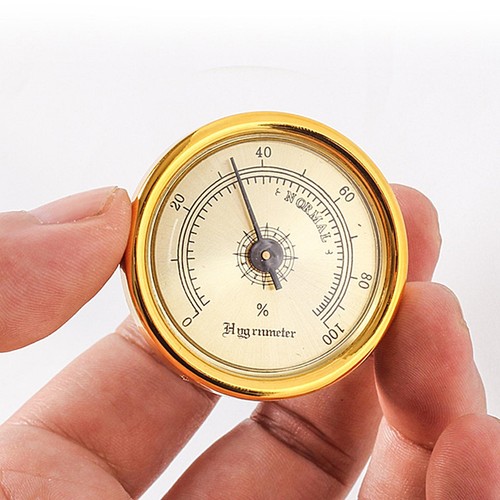 45mm Brass Analog Hygrometer Hygrometer Humidity Gauge Analog Humidor ...