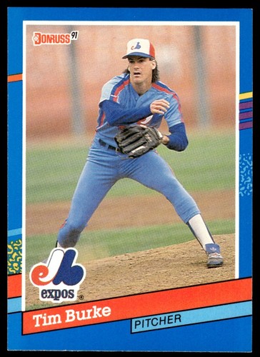 1991 Donruss Baseball Card Tim Burke Montreal Expos #125 | eBay