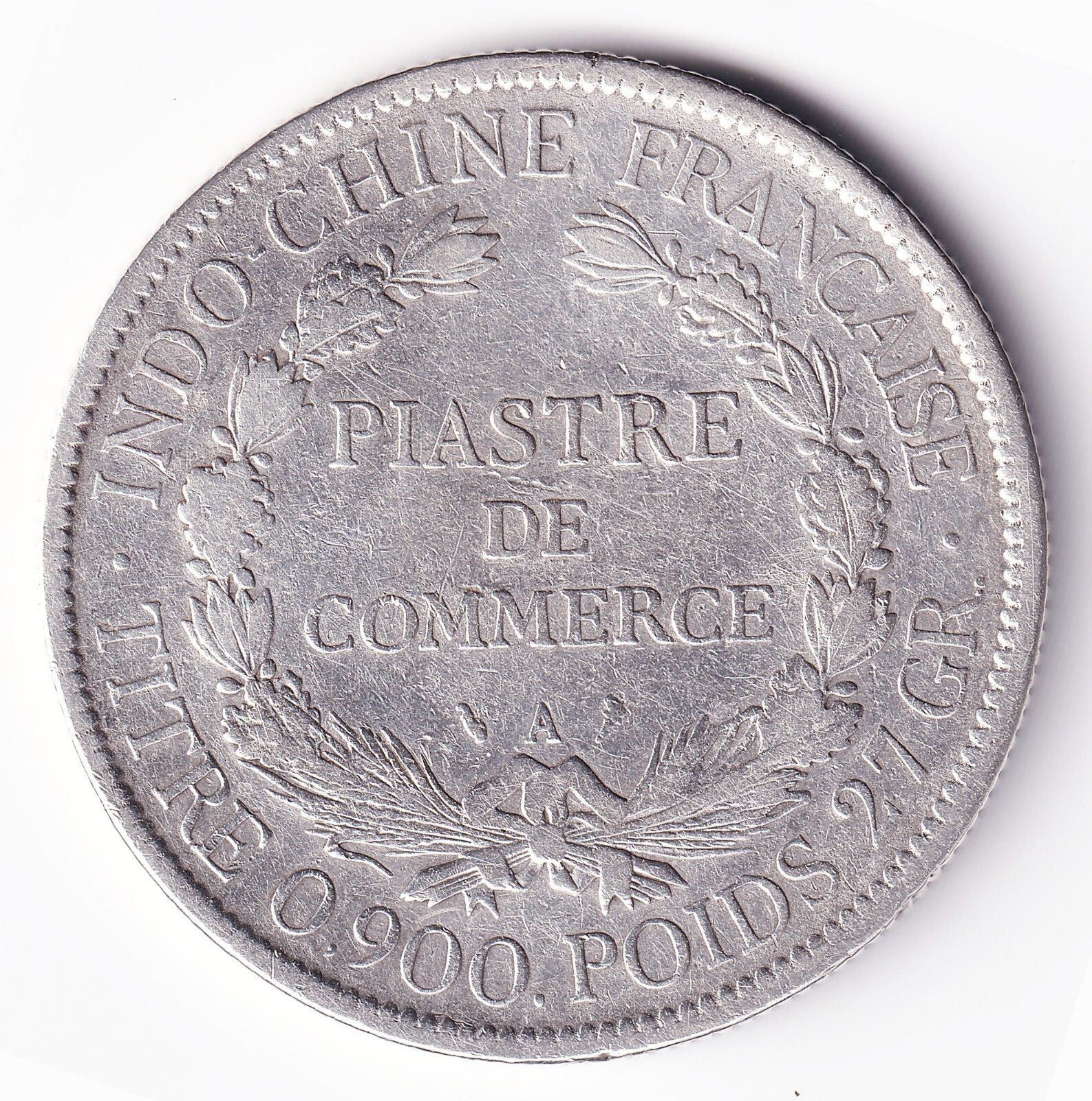 1902A FRENCH INDO-CHINA PIASTRE DE COMMERCE COIN SILVER FRANCAISE KM#5a ...