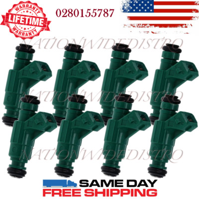 8x OEM Bosch Fuel Injectors for 1999 2000 2001 2002 Land Rover ...