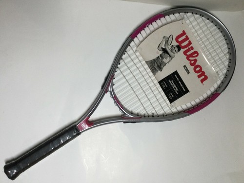 Wilson Intrigue Tennis Racket 2018 Pink 4-1/4" Grip Ages 13+ Airlite ...