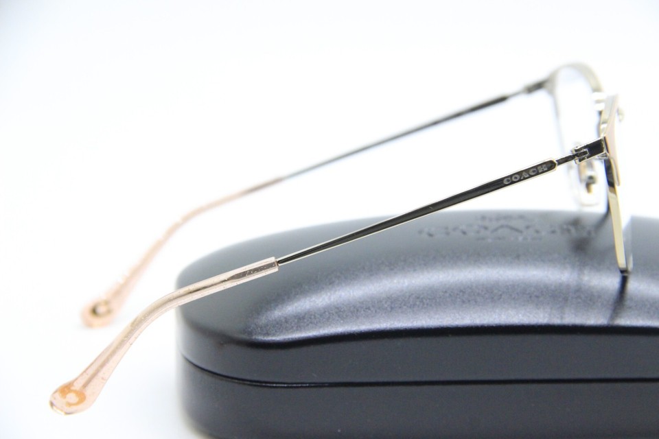 NEW COACH HC 5135 9350 SATIN PINK LIGHT GOLD AUTHENTIC EYEGLASSES W ...