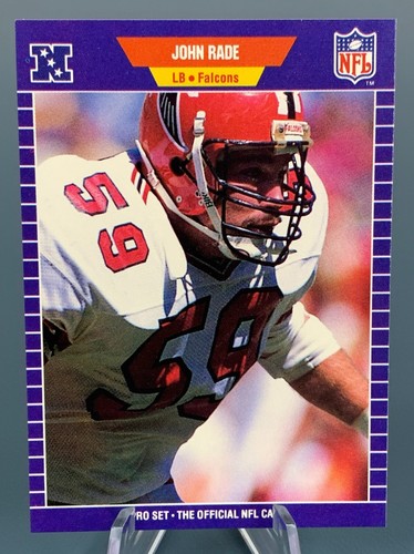 1989 NFL Pro Set John Rade Card #13 Atlanta Falcons Football ...
