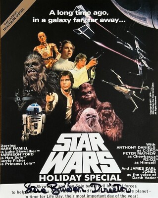 Steve Binder Star Wars SIGNED Autograph Holiday Special Director 8x10 ...