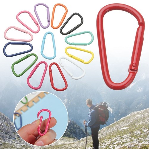 Equipment Camping Hiking Hook Climbing Button Alloy Carabiner Buckle ...
