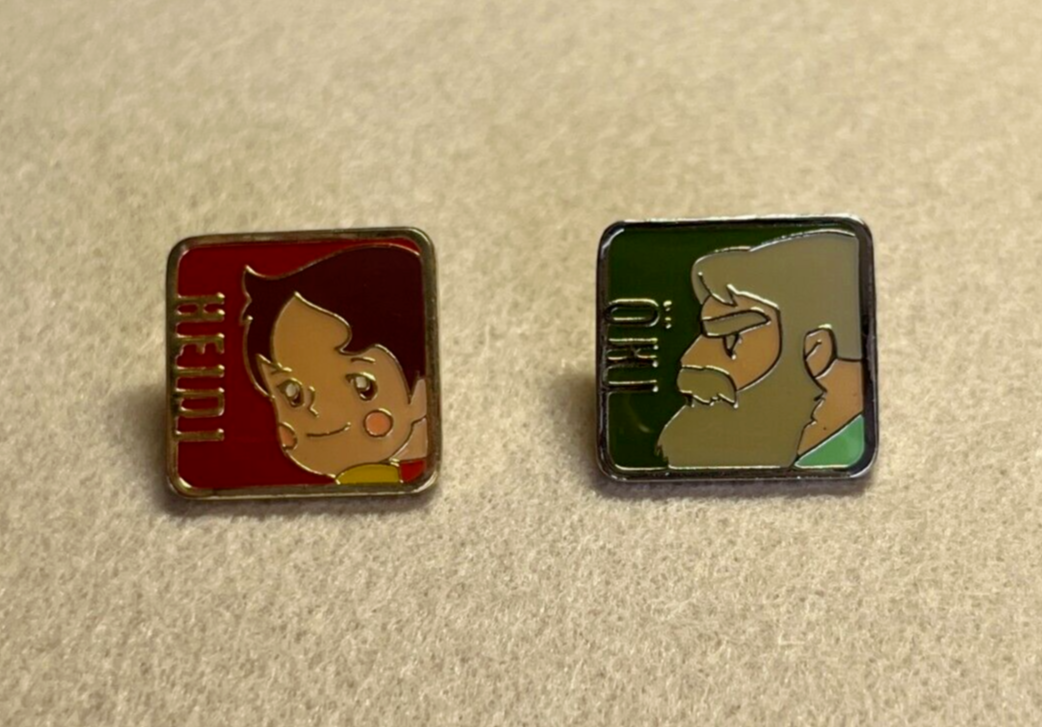 Heidi a girl of the Alps Lapel Pin Badge Pins Metal Enamel Japan Anime ...