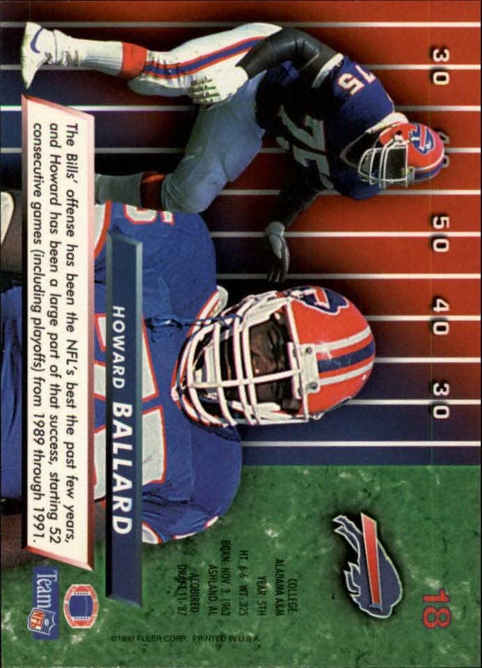 1992 Ultra #18 Howard Ballard - NM | eBay