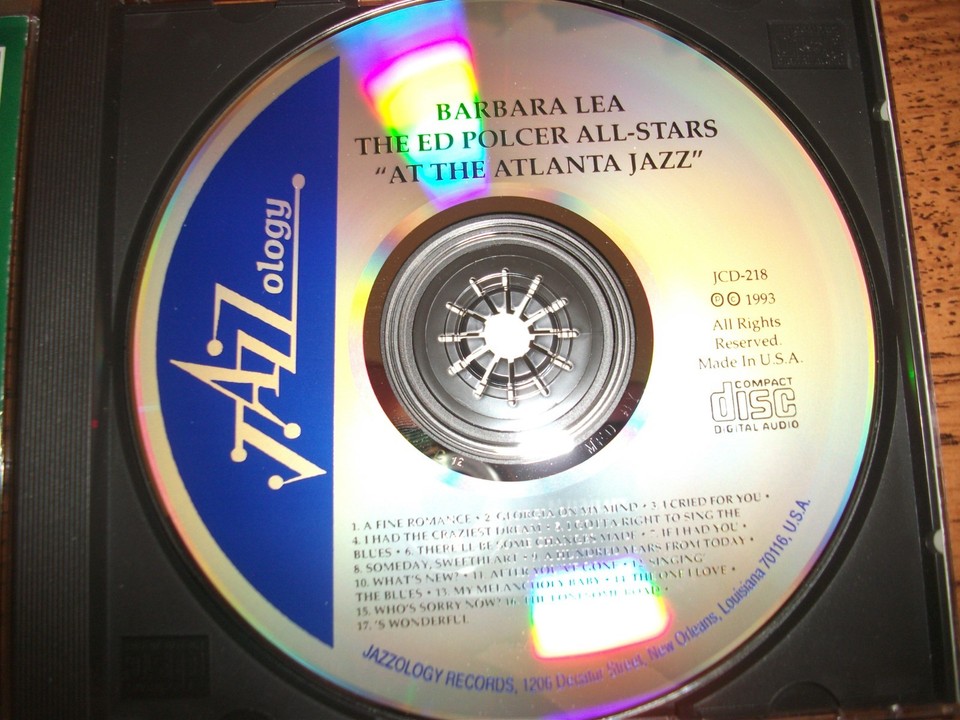 Barbara Lea/The Ed Polcer All Stars-At The Atlanta Jazz Party-1993 ...