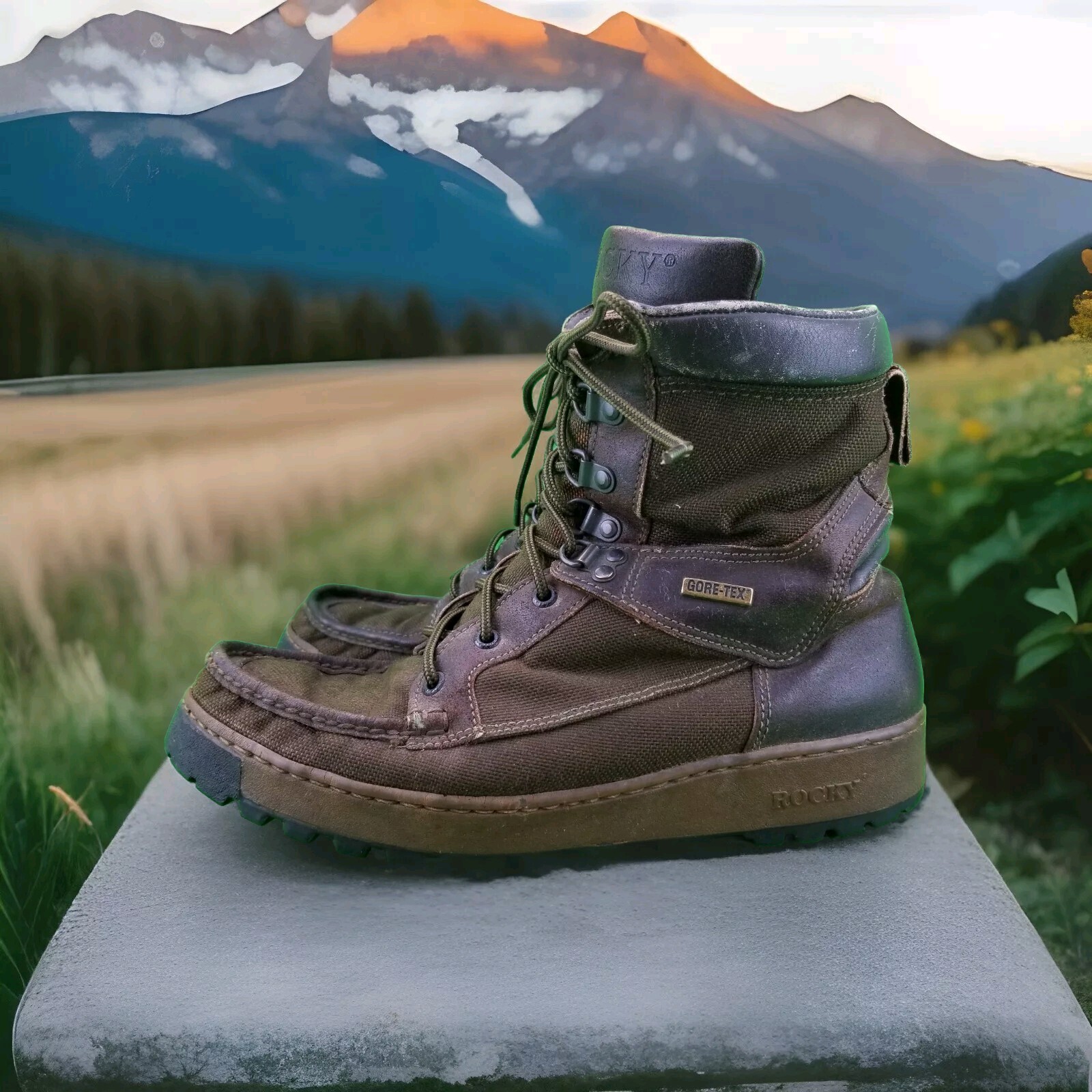 Rocky Boots 8" Gore-Tex Moc-Toe 🤎Hiker/Hiking/Work B… - Gem