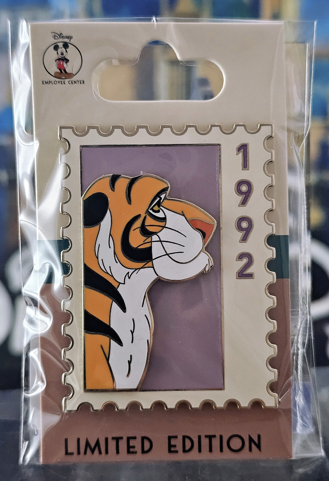 Disney DEC Pin - Stamp 1992 Rajah - LE 250 Aladdin Tiger | eBay