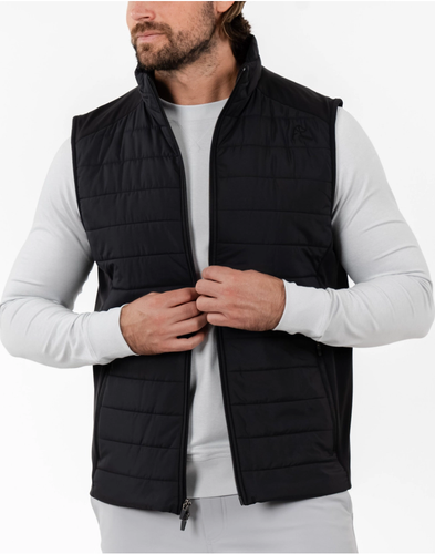 Rhoback Fulton Performance Vest Black Mens Puffer Golf - Size Small | eBay