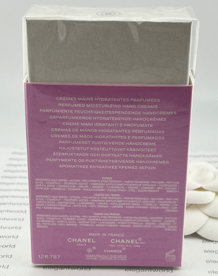 CHANEL CHANCE Perfumed Hand Creams Set Trio NEW IN BOX SEALED, LIMITED ...