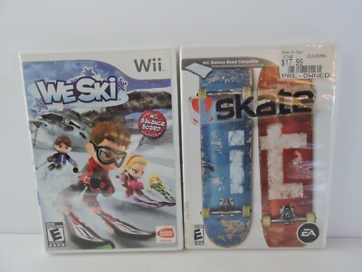 WII skate it and WII Ski both in Original boxes and manuals | eBay