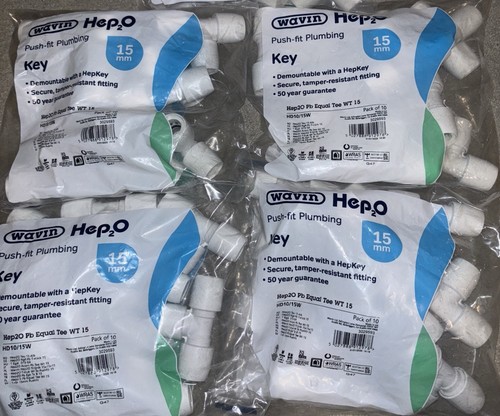 4 x Bags of 10 A Hep20 Tees 15mm Equal. Brand New | eBay UK