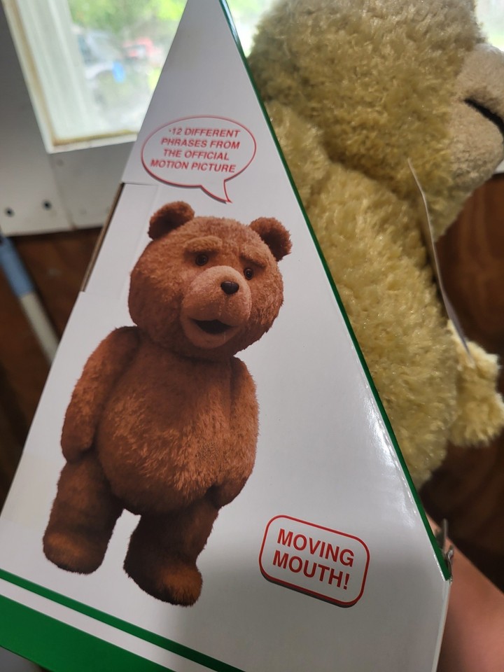 Ted Movie Bear 16" 12 Phrase Talking Plush With Moving Mouth (Rated R ...