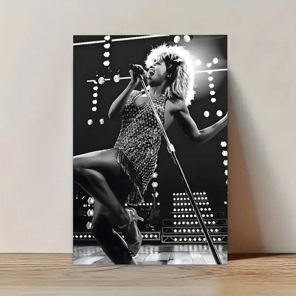 Iconic Soul Rock Singer Music Canvas Poster, Vintage Concert Wall Art ...