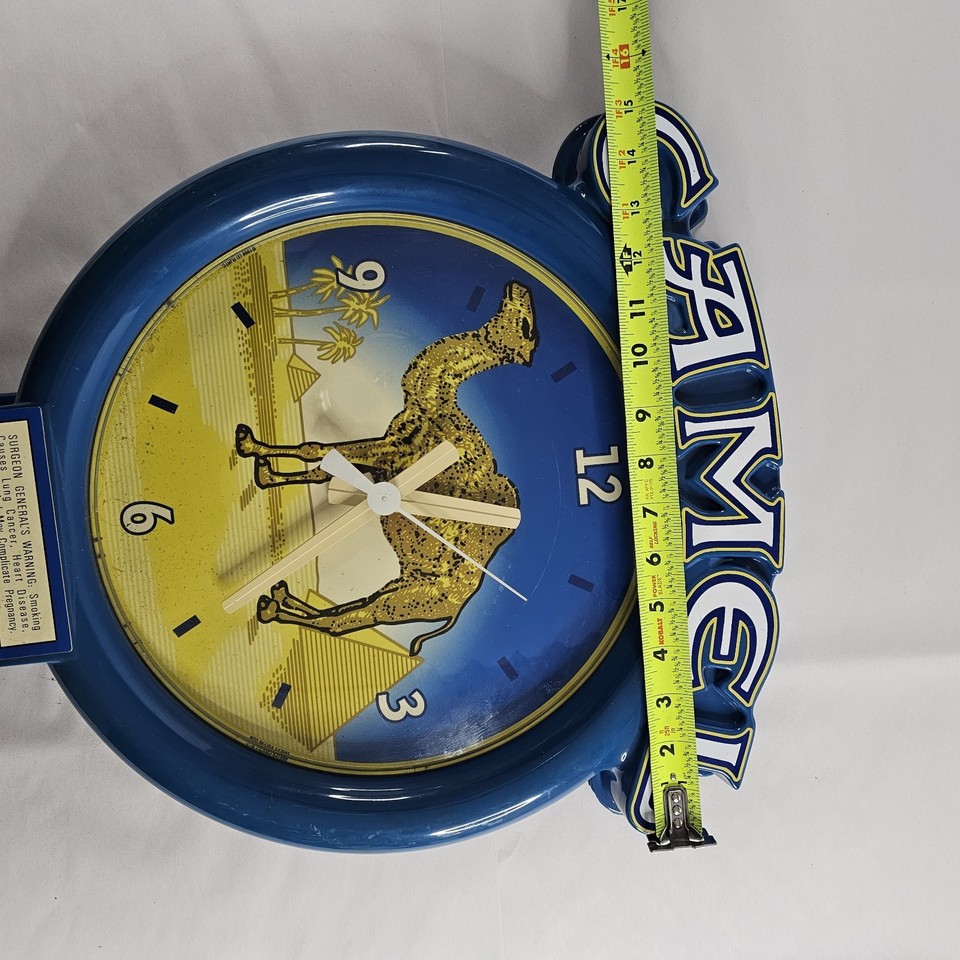Vintage 1998 Camel Cigarettes Wall Clock 16" Joe Camel Needs New ...