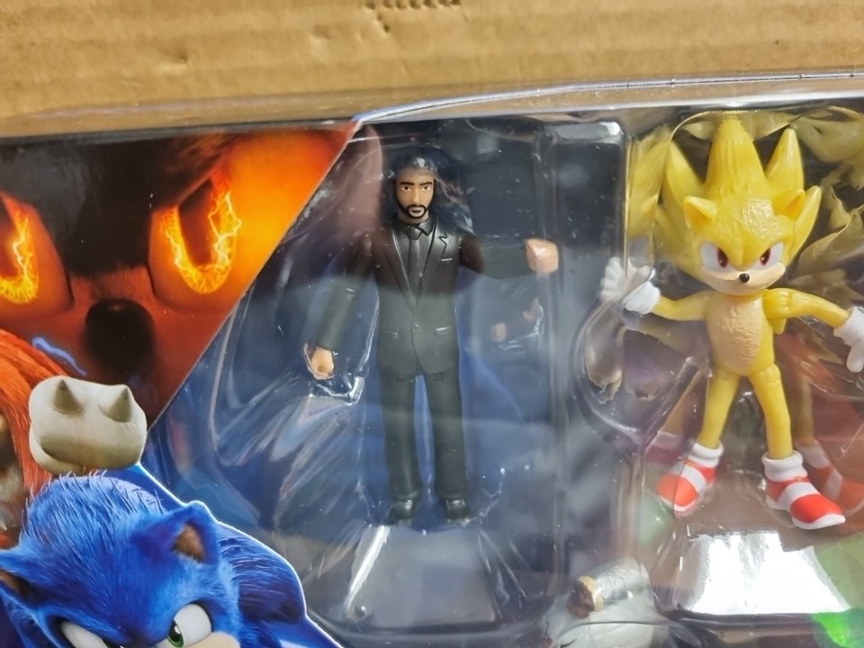 Sonic The Hedgehog Movie 3 Boxset Of 2.5" Figures Shadow Super Sonic ...
