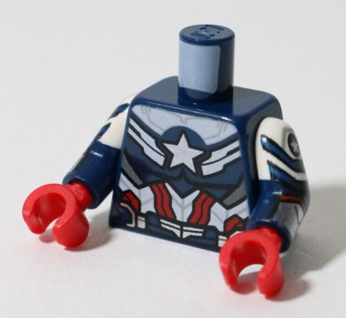 LEGO Captain America Sam Wilson Minifigure Torso Part Series 71031 ...