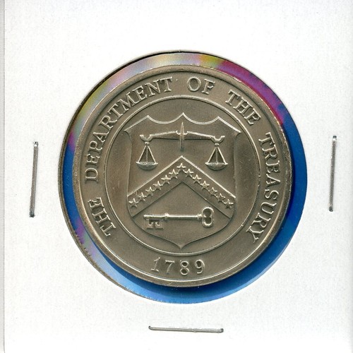 Department of the Treasury Double Sided 1 1/2" Medal Vintage Coin Token ...